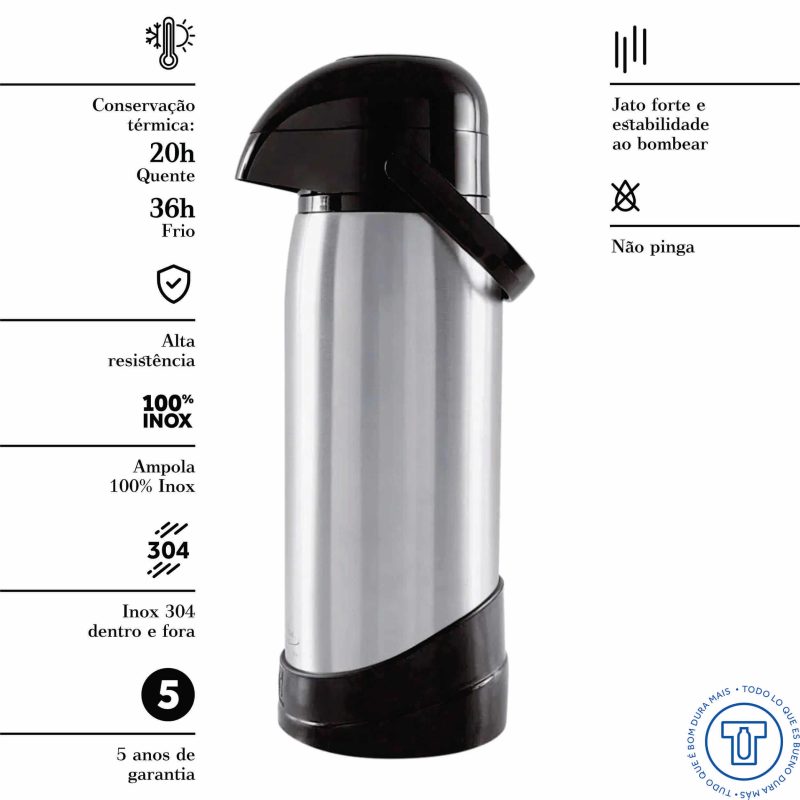 Garrafa Térmica 1,9 Litros R-Evolution Personalizada - GE
